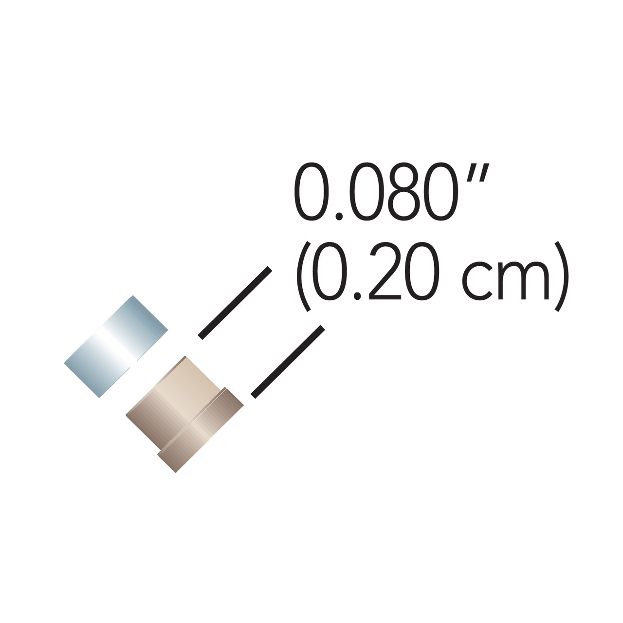 M-650 - Super Flangeless Flat Bottom Ferrule Assembly - Chrom Tech, Inc