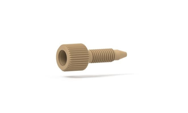 P-550 - Plug 10-32 Coned PEEK Natural Extra Long - Chrom Tech, Inc