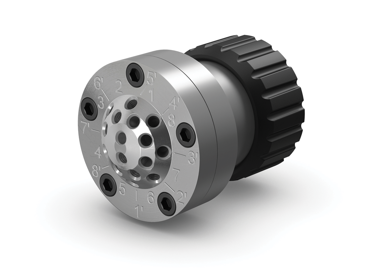 5067-4233 - 8 column selector quick change valve head, 1300 bar - Chrom ...