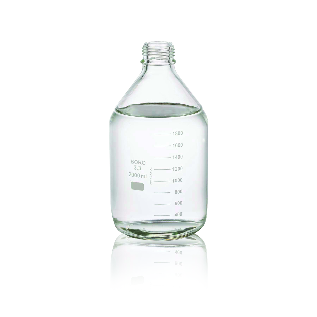219921-1 - WHEATON GL45 Graduated Media Bottle 2000mL – No Cap, Ideal ...