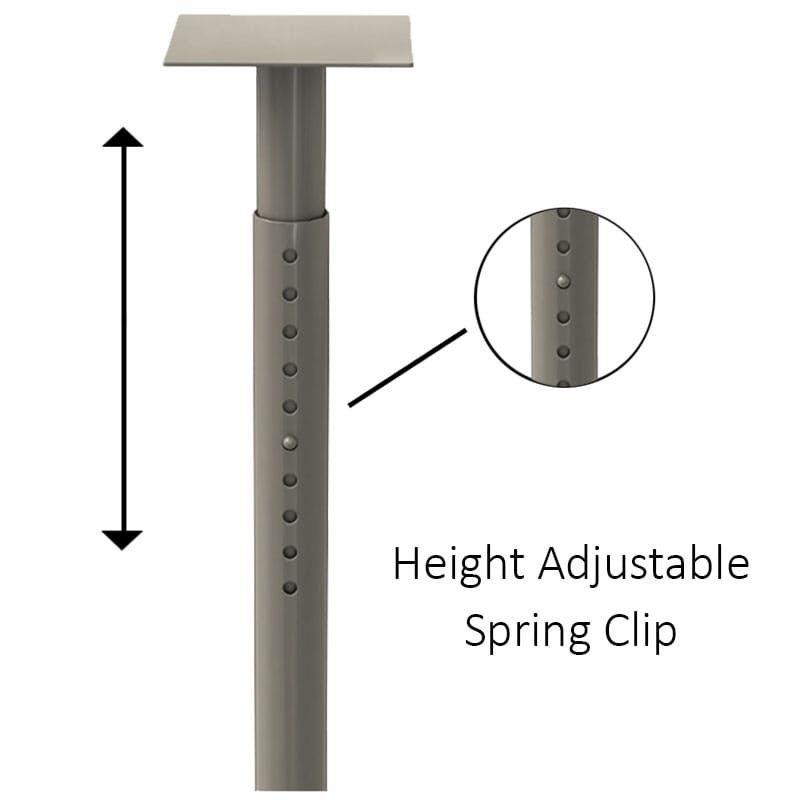 Tubular T-Base Metal Folding Table Support (set of 2)