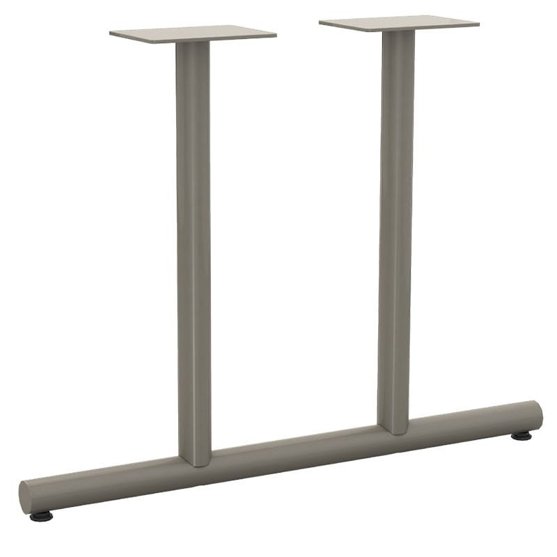 Tubular Double T-Base Metal Table Support (set of 2)