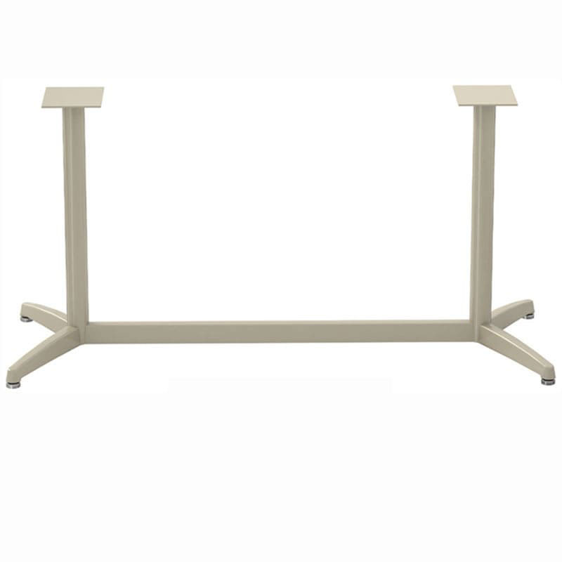 Durable Cast Y Metal Stretcher Table Base with Flip Top Bracket (Set of 2)