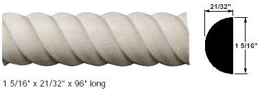 Wood Rope Molding & Trim | Accent Walls, Cabinets, Shelves
