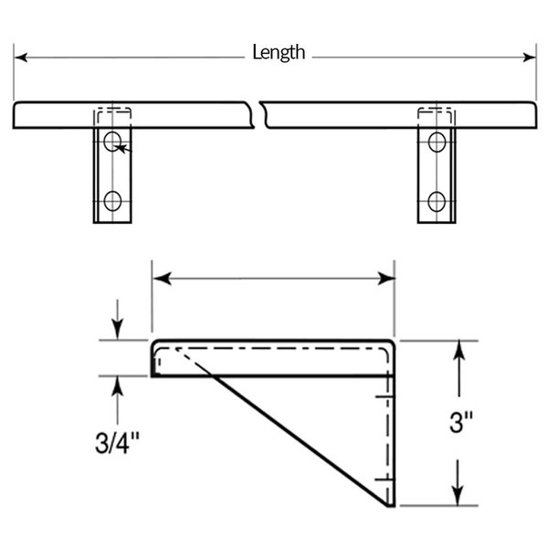Bobrick Classic Series Stainless Steel Shelf