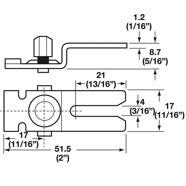 Timberline LC-150 Lockbar Clip | Side Mount Gang Lock System 150