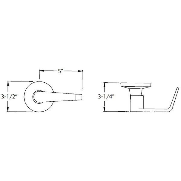 Falcon T Series Grade 1 Heavy Duty Dane Door Lever