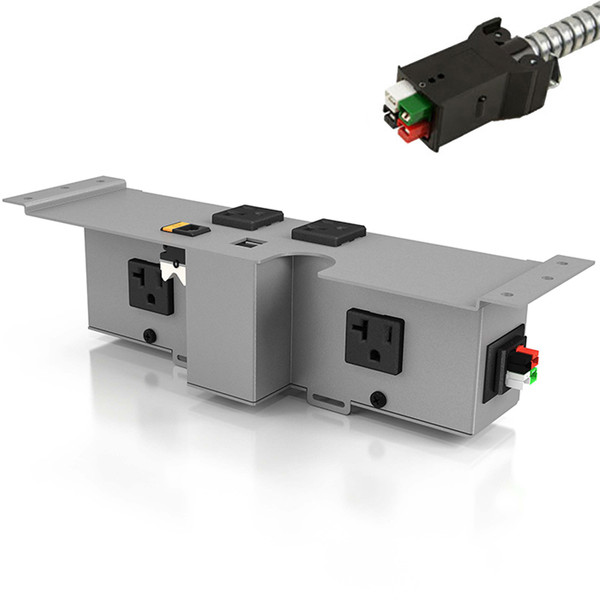 Villa Power Base DaisyLink - 2 Power with Active USB and Data Options - ECA
