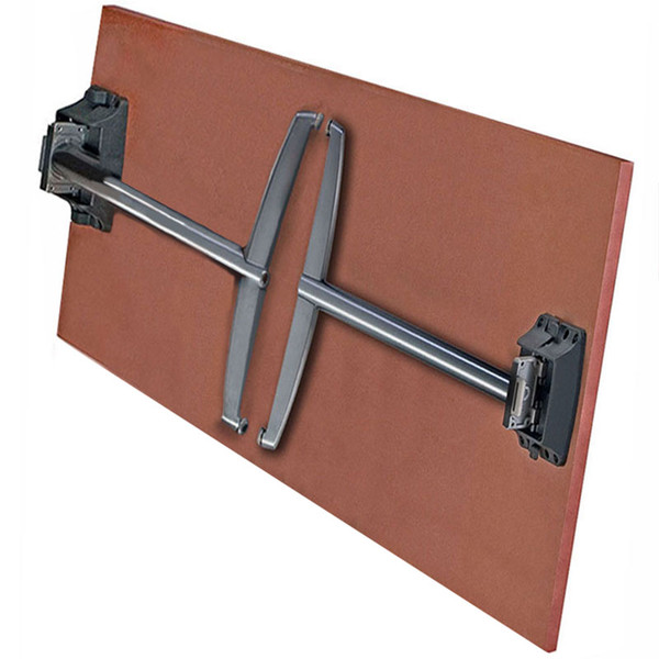 Height Adjustable Metal T-Base Transformer Table Support (Set of 2)