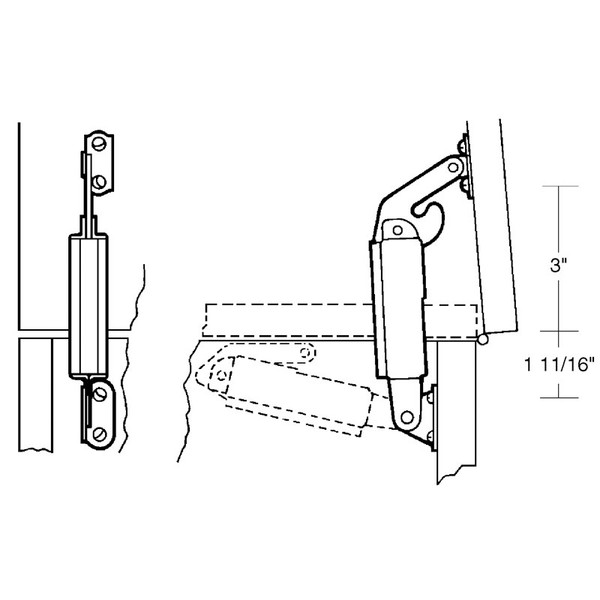 Spring Loaded Flap Stay (pair) - Harbor City Supply