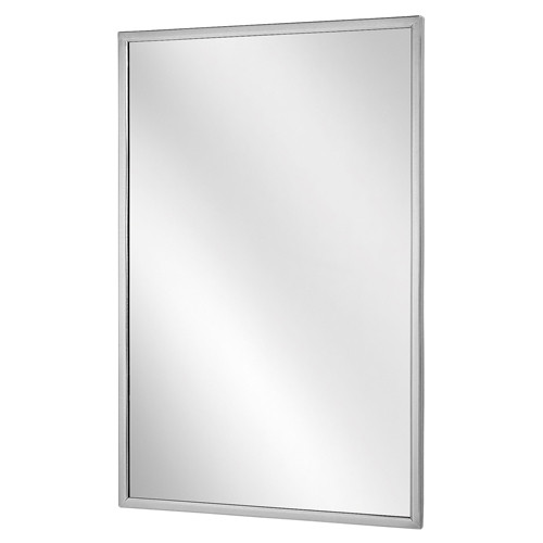 Bobrick Stainless Steel Channel Framed Mirror - Float Glass