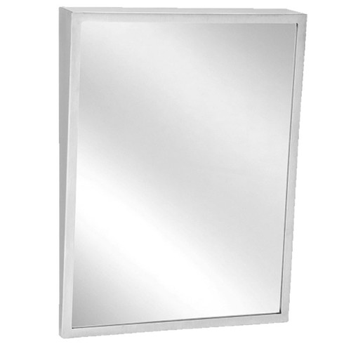 Bradley Stainless Steel Angle Frame Fixed Tilt Mirror - Float Glass ...