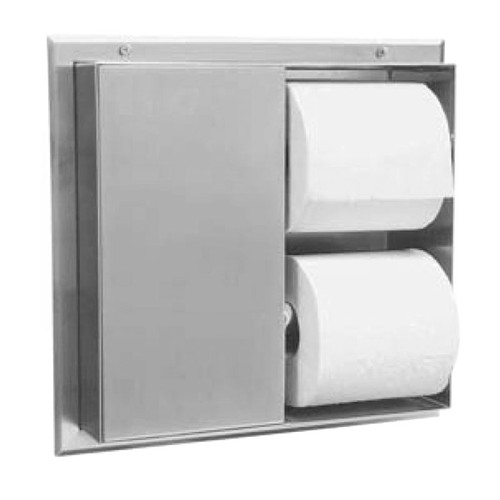 GAMCO Partition Mounted Dual Sided Toilet Tissue Dispenser TTD-7