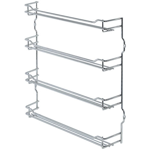 Hafele Door Mounted Metal Spice Rack | Cabinet or Pantry