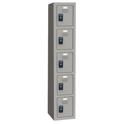 ASI Five Tier Solid Plastic Lockers - Traditional Collection