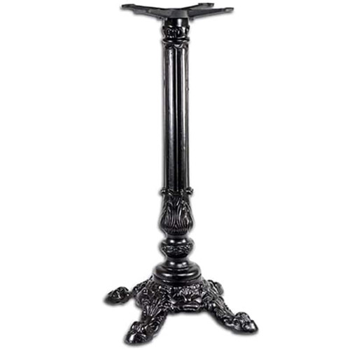 Ornamental Cast Iron X-Base Table Pedestal - Bar Height