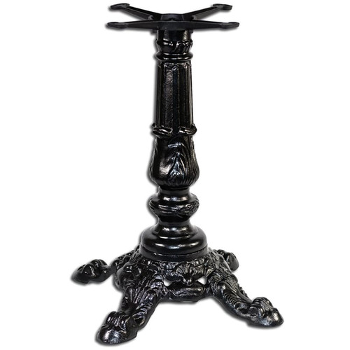 Ornamental Cast Iron X-Base Table Pedestal - Table Height