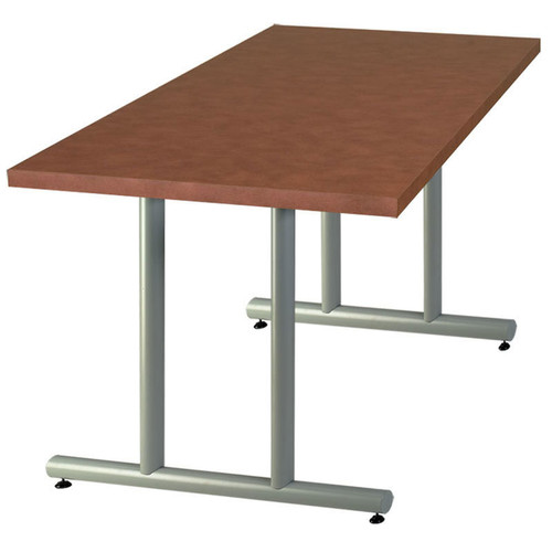 Tubular Double T-Base Metal Table Support (set of 2)