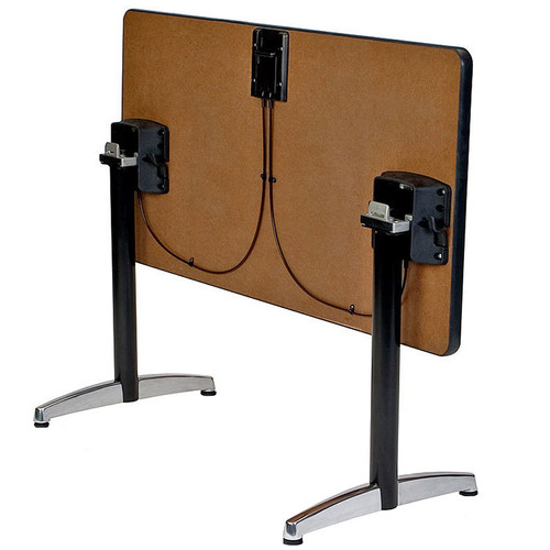 Durable Cast T-Base Table Support with Flip Top Bracket (set of 2)