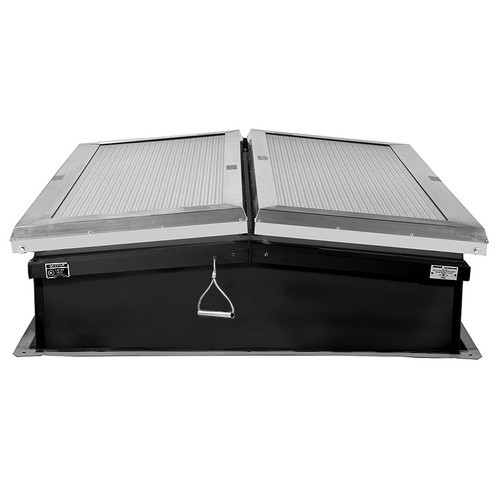 Milcor Galvanized Steel Smoke Vent with Translucent Flat Skylight