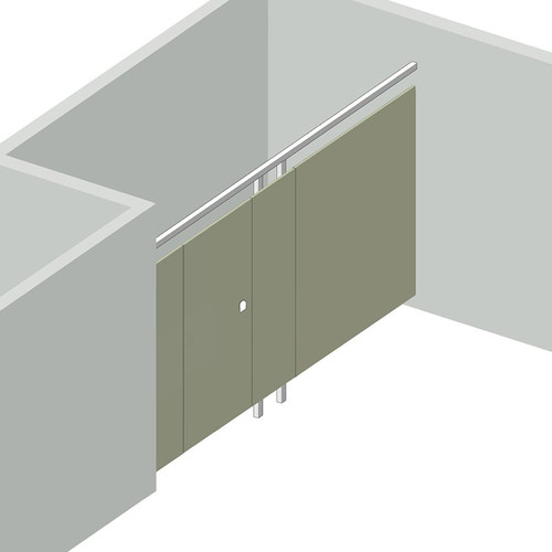 Designer Toilet Partitions - 1 Stall Alcove Left Hand