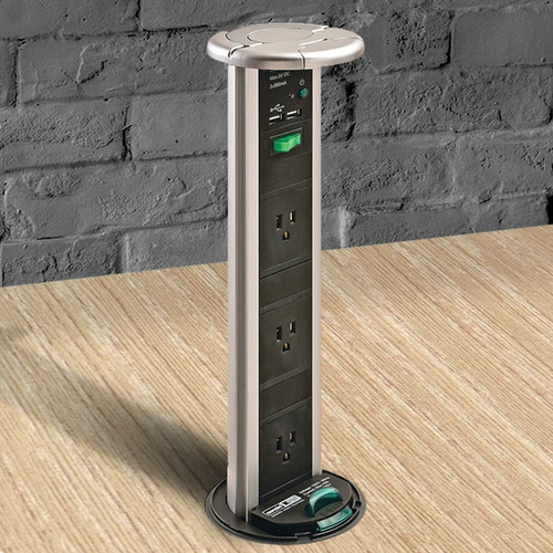 SensioPod Splashproof Vertical Powerdock - 3 Power, 2 Active USB ...