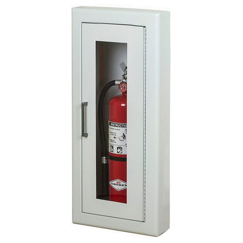 Semi-Recessed Fire Extinguisher Cabinet - Larsen Architectural Series