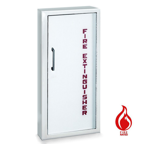 Semi-Recessed Fire Rated Extinguisher Cabinet - Panorama JL Industries