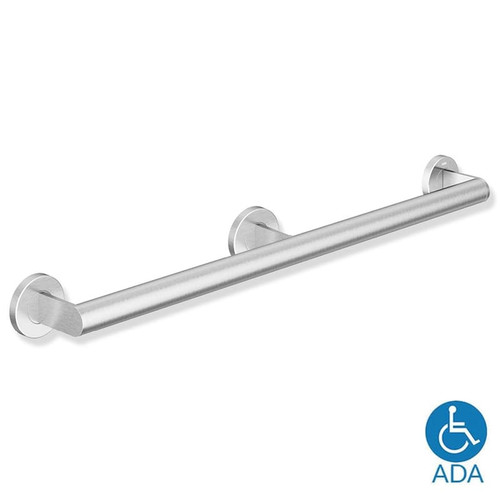 HEWI Straight Grab Bar with Center Support - Series 900 Stainless Steel