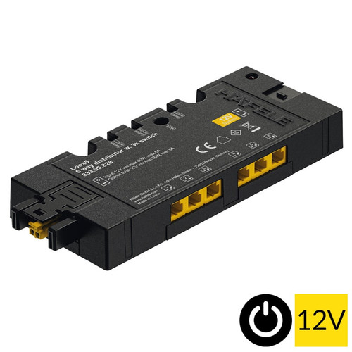 Loox5 12V LED Lights Box to Box 6 Way Distributor with 3 Switch Ports