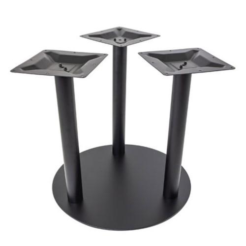 PMI Positano Tri-Column Powder Coated Steel Table Height Pedestal Base