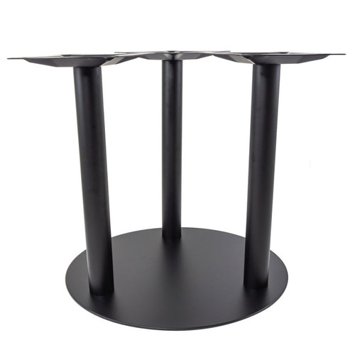 PMI Positano Tri-Column Powder Coated Steel Bar Height Pedestal Base