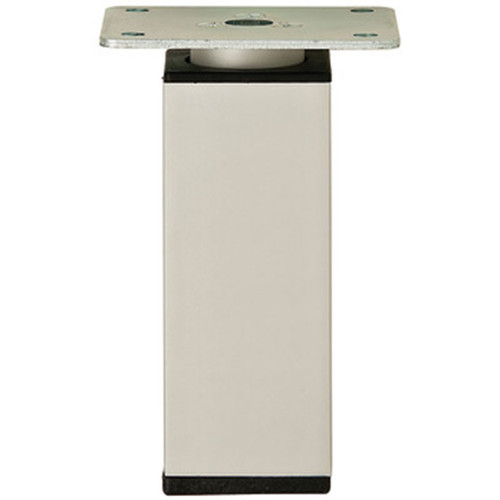 Hafele 3-5/8” Adjustable Square Aluminum Furniture Foot (Set of 4)