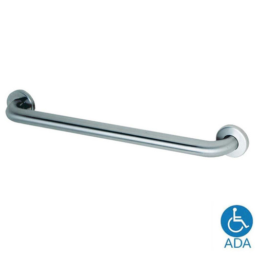 Bobrick Stainless Steel Straight Grab Bar - 1.5" Dia Snap Flange
