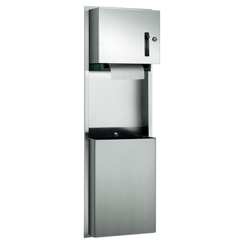 ASI Recessed Roll Paper Towel Dispenser and Waste Receptacle 046924 ...