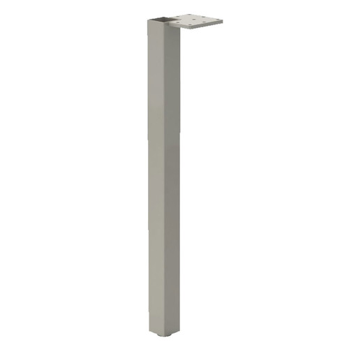 Square Straight Corner Mount Table Leg 2510 - Table Height