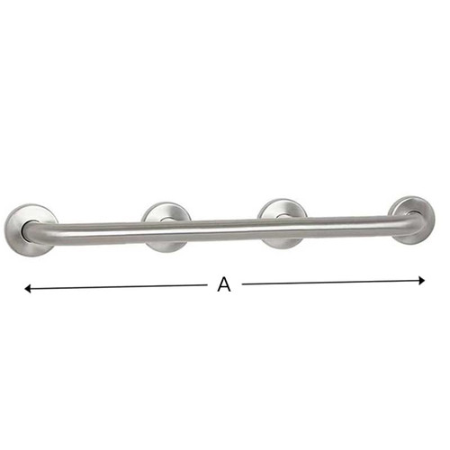 Custom Bariatric Straight Grab Bar, 1 Wall, 4 Flange