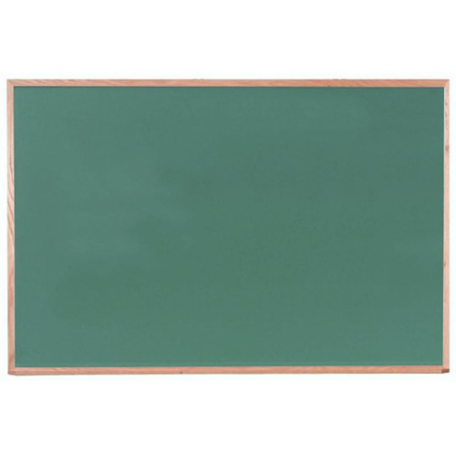 AARCO Magnetic Porcelain Enamel Chalkboard with Wood Frame