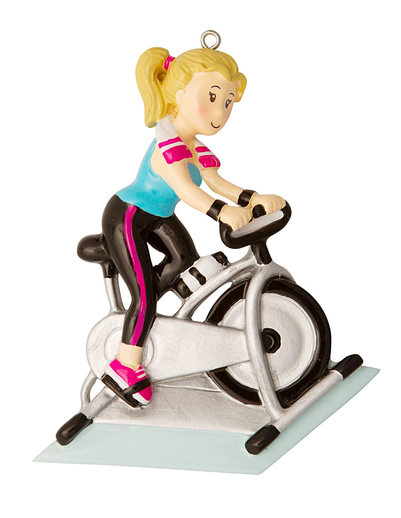 Cycling holiday and Christmas ornaments, decorations, and cards.