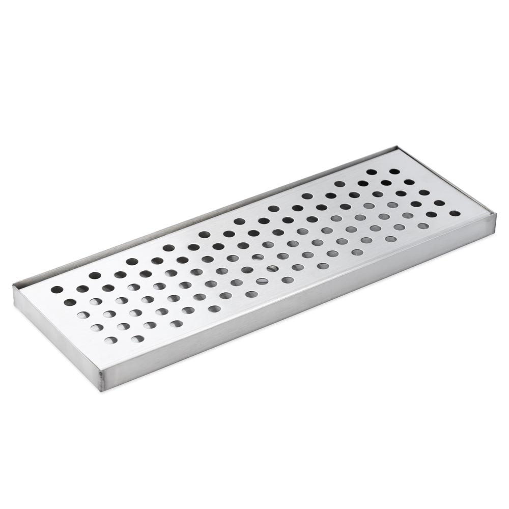 8" Wide Countertop Drip Tray - With Drain - KegWorks
