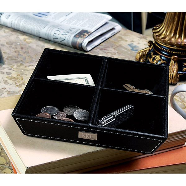 Personalized Dresser Valet Organizer Tray