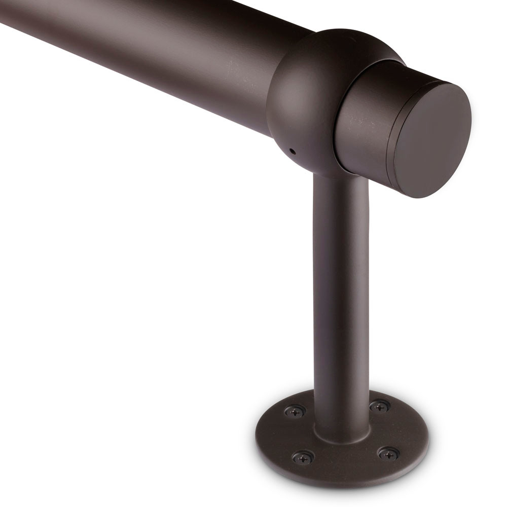 Tall Rounded Center Post Bracket - Oil Rubbed Bronze - 2"OD