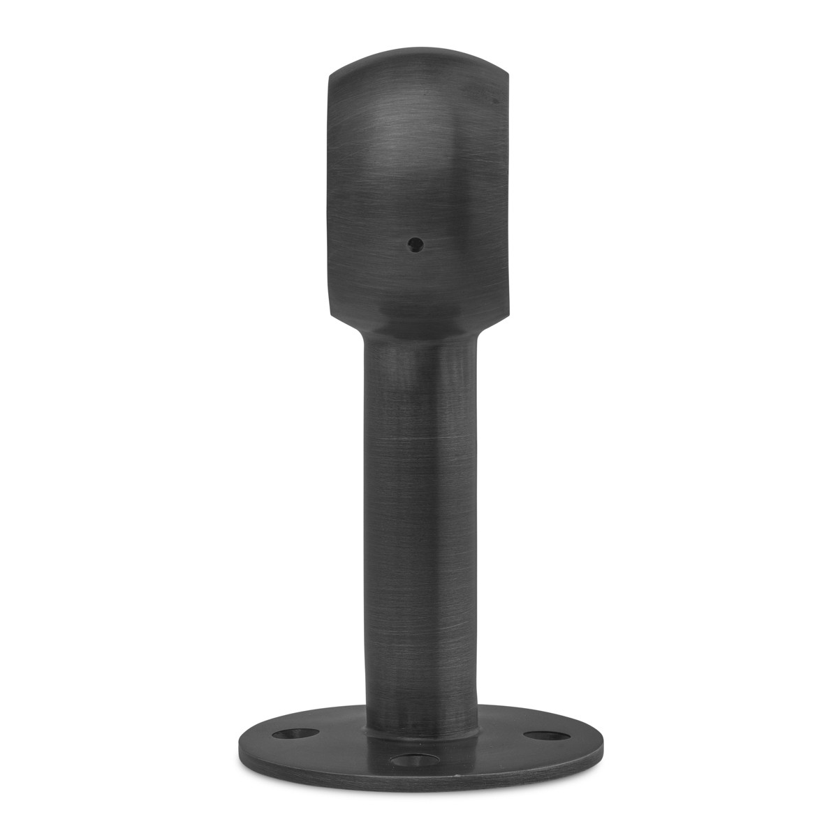 Rounded Center Post Bracket - Blackened Steel - 2" OD