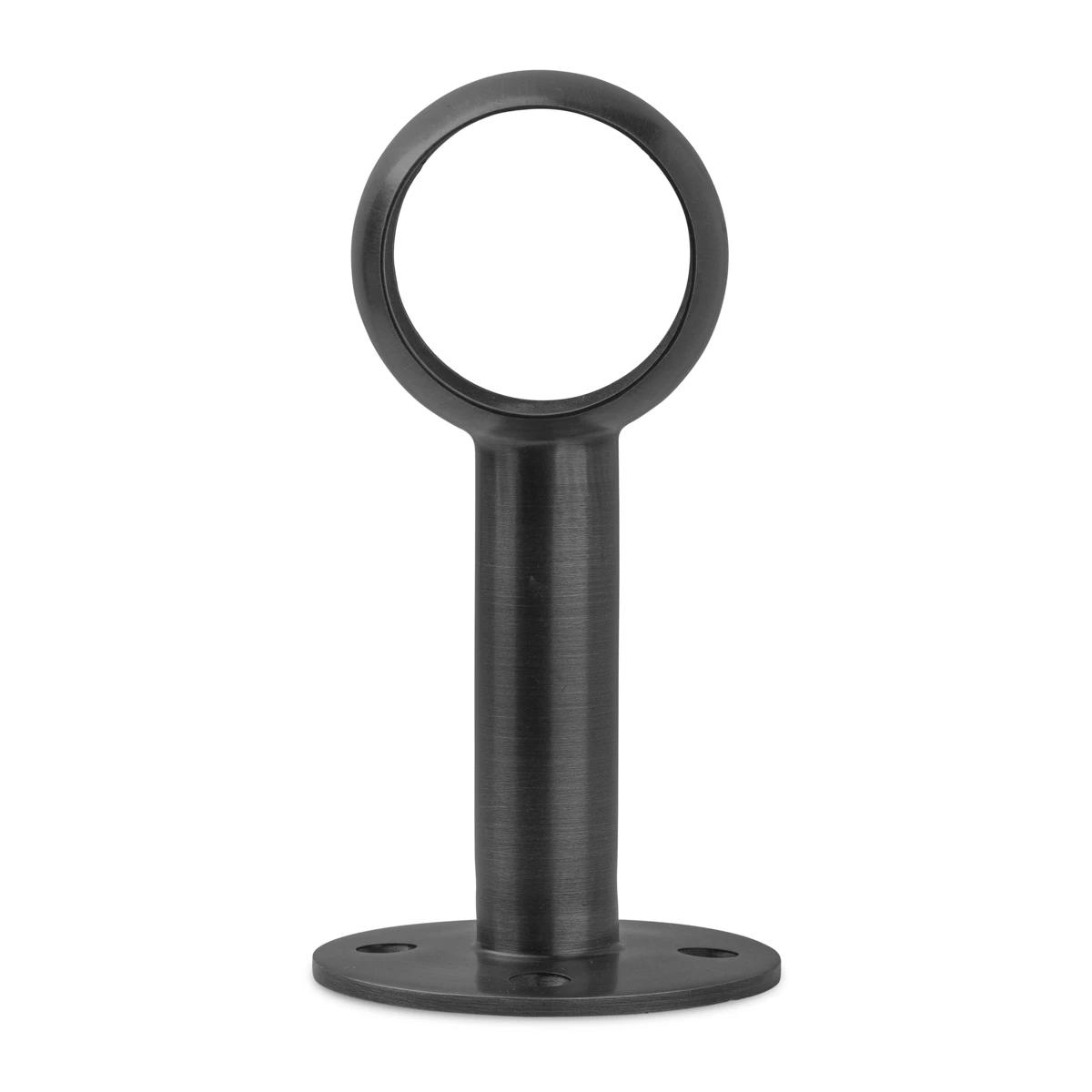 Rounded Center Post Bracket - Blackened Steel - 2" OD