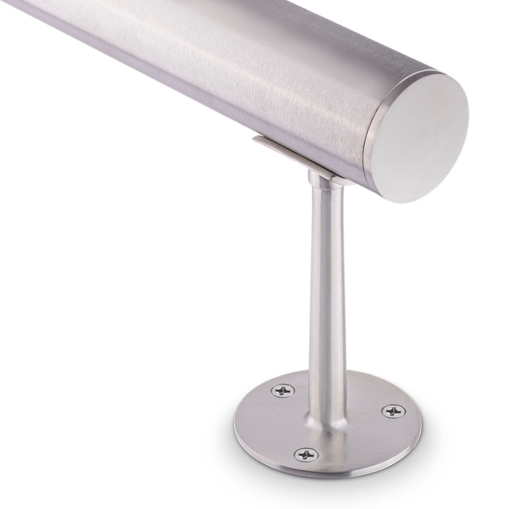 Tall Saddle Post - Brushed (Satin) Stainless Steel - 2" OD