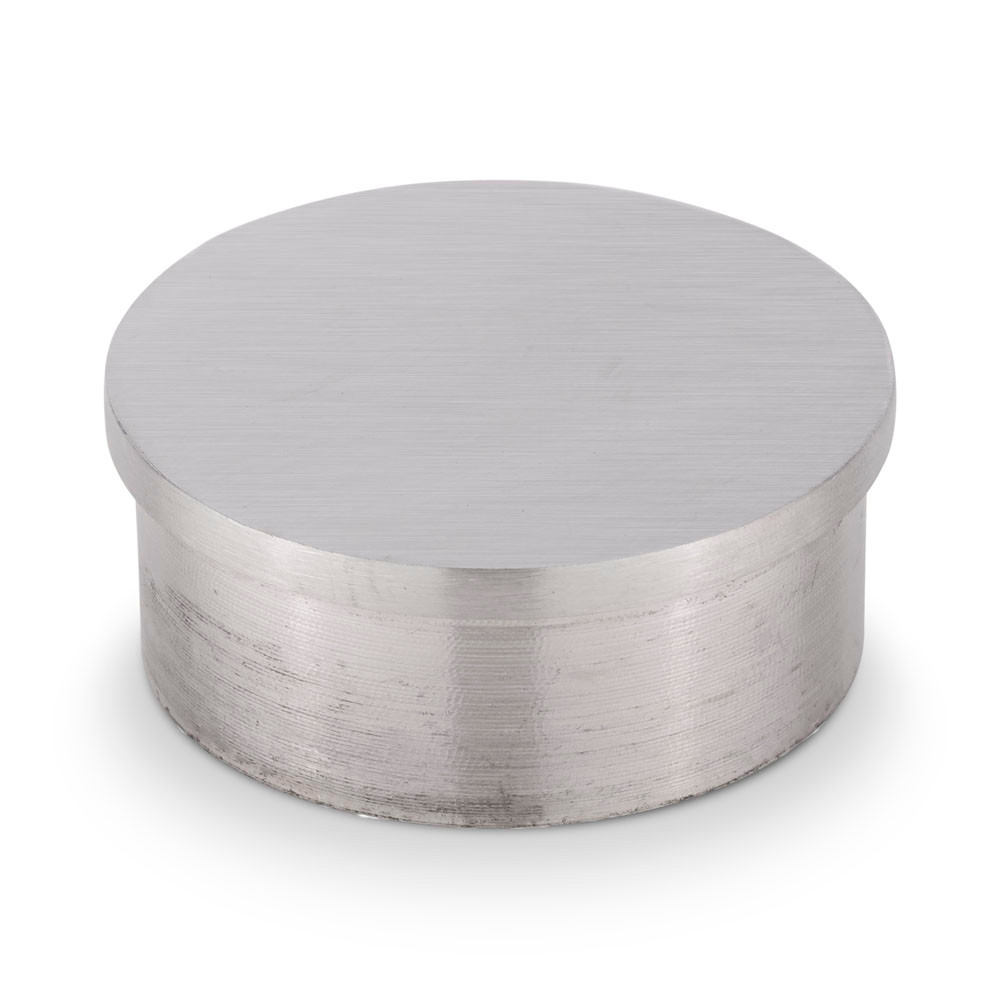Domed End Cap - Brushed Stainless Steel - 2" OD