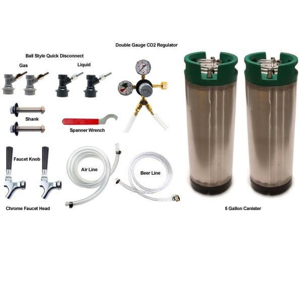 Homebrew Kegerator Kit - With 5lb CO2 Tank
