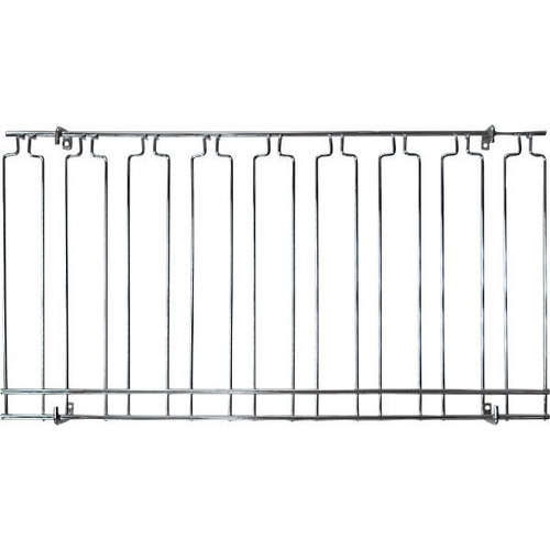 8 Channel Overhead Glass Rack - Chrome
