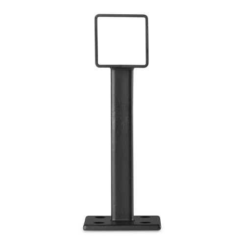 Center Post Bracket - Matte Black - 1.5" - Square