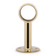 Rounded Center Post Bracket - Polished Brass - 2" OD